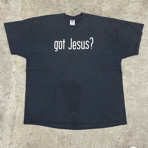 Vintage Got Jesus? Rare Jesus Parody Script Tee Black… - Gem