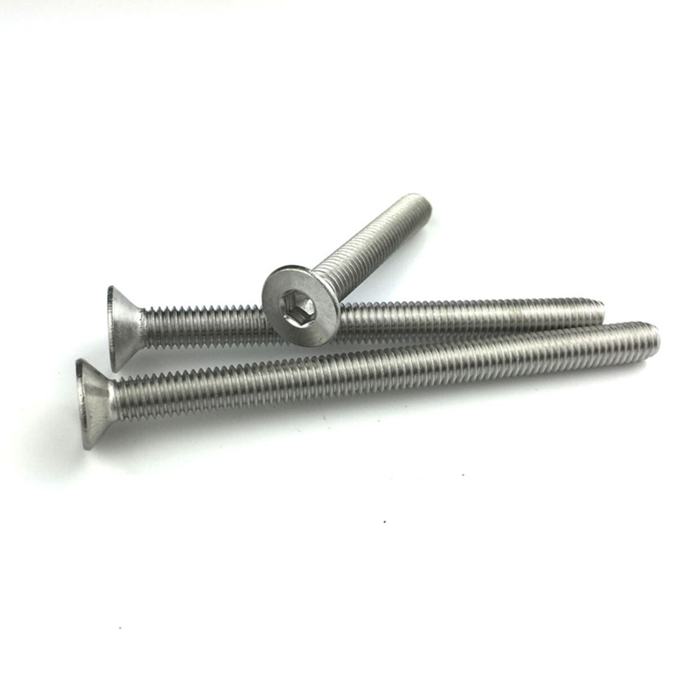 M5 5mm M5 x 0.8 DIN7991 Stainless Steel FLAT HEAD Socket Screws Bolt ...