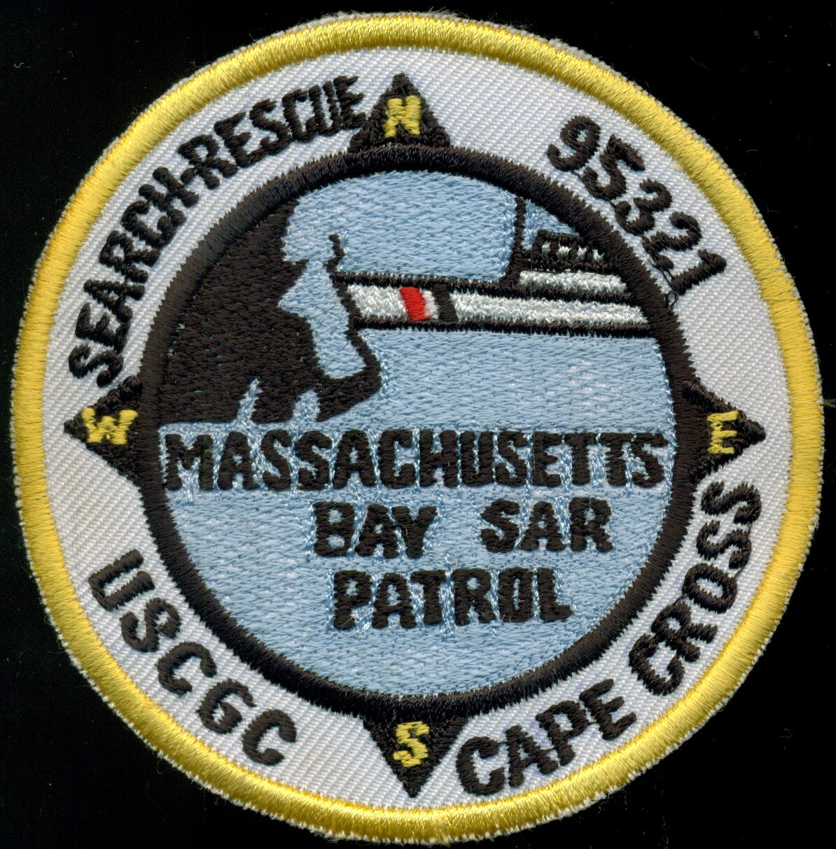 USCG Coast Guard USCGC Cape Cross Massachusetts Bay SAR Patrol Patch AA ...