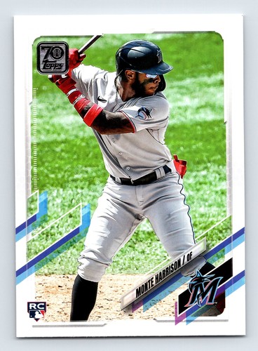 2021 Topps Monte Harrison #126 Baseball Rookie Miami Marlins RC | eBay
