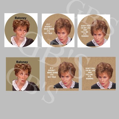 Judge Judy Kitchen Refrigerator Magnets And Matching Stickers | eBay