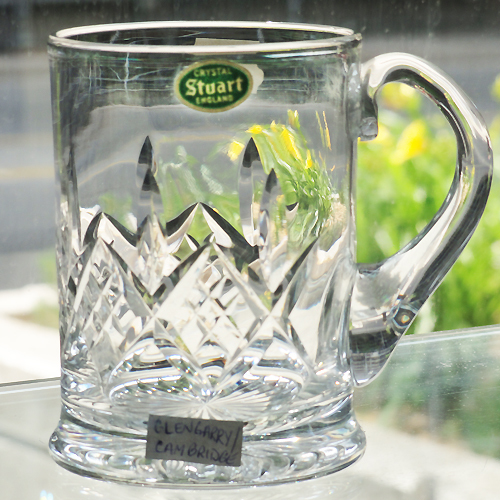 GLENGARRY by Stuart Beer Stein 4.25" Hand Cut made in England NEW NEVER ...
