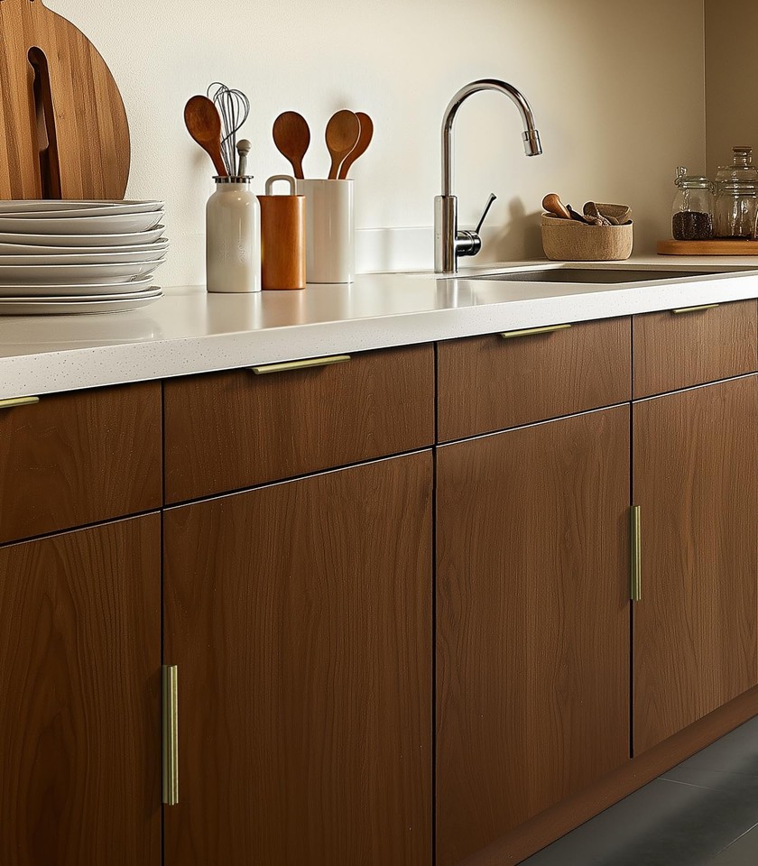 Edge Finger Pulls for Cabinets Peel and Stick on Kitchen Drawer Pull ...