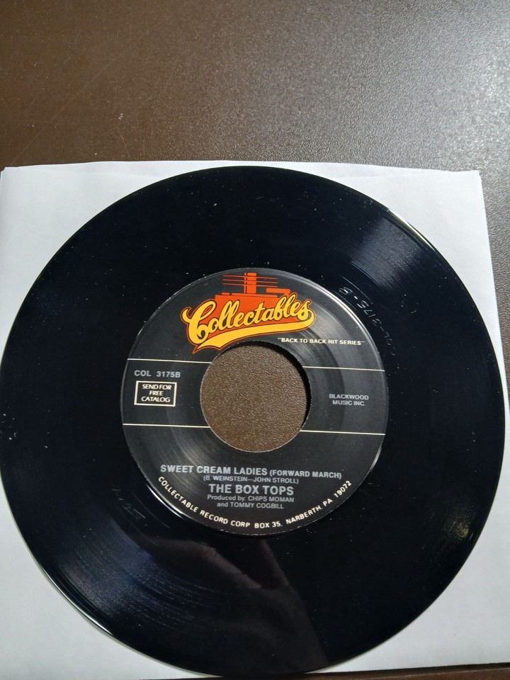 THE BOX TOPS The Letter / Sweet Cream Ladies 45 Vinyl Record w ...