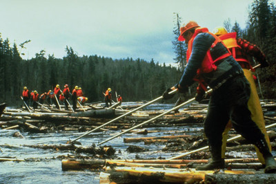 454052 Log Drivers Coulonge River Quebec A4 Photo Print | eBay