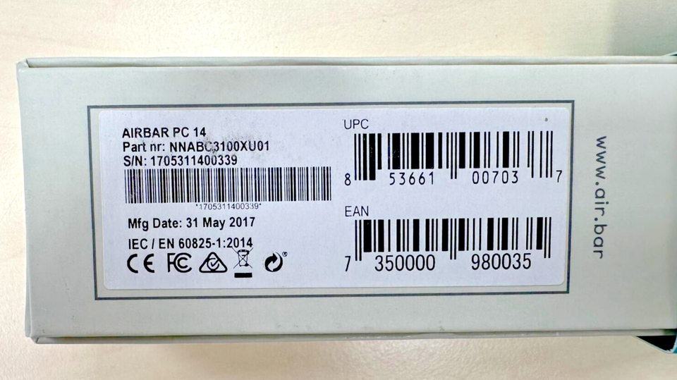 AirBar Touchscreen Sensor for 14 inch Win 10 Laptops Notebook NNABC3100XU01 | eBay