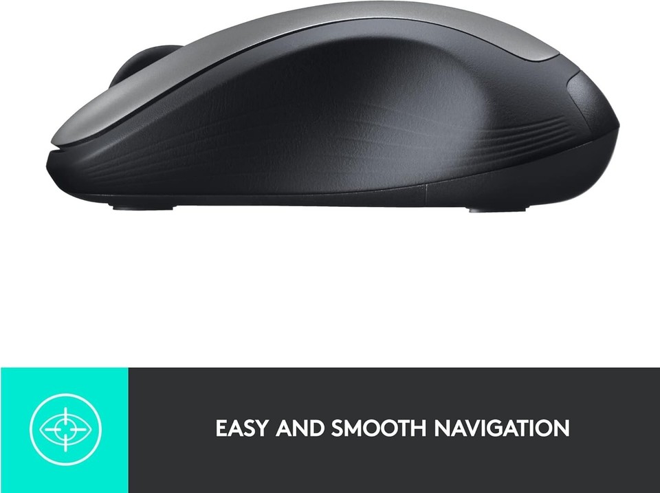 Logitech M310 Wireless Ambidextrous Optical Mouse w/ USB Receiver PC ...