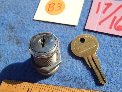 1950s Pinball or Arcade Game Lock & Key ~ 13/16 inch Duo Lock & key G ...