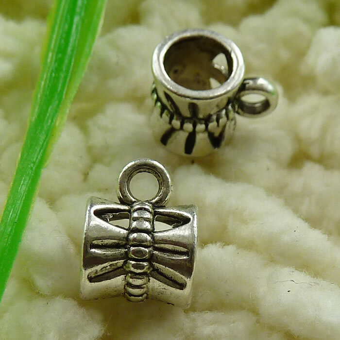 480 Pcs Tibetan Silver Nice Charms Bails Charms 10X7MM S1395 DIY ...