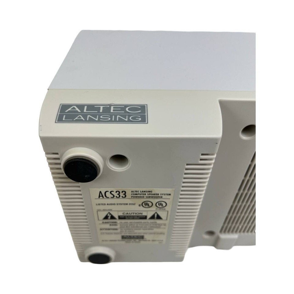 Altec Lansing ACS33 Multimedia Computer Speaker System w/ Subwoofer ...