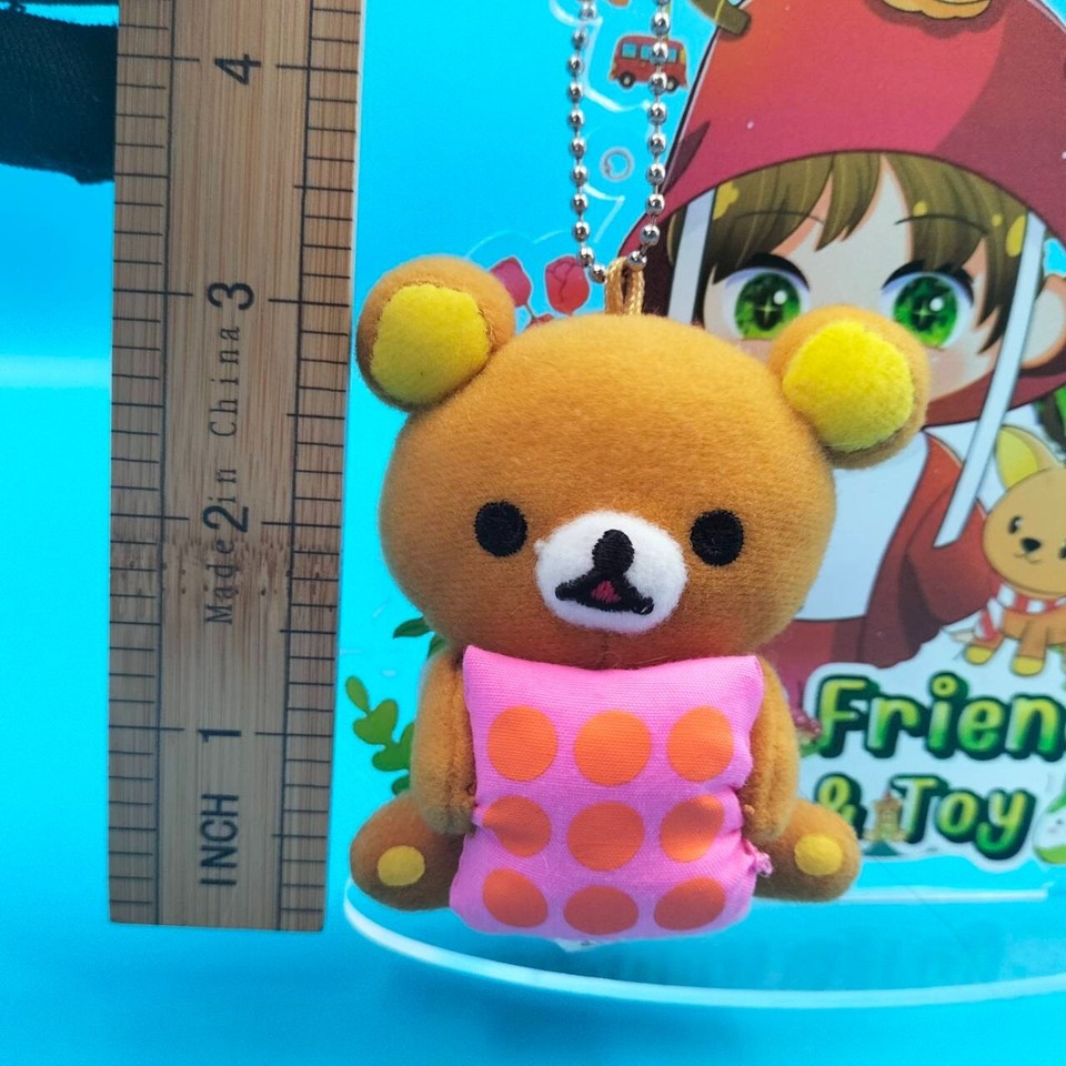 Rilakkuma D074 San-x 2011 Rilakkuma Plush 3" Keychain Stuffed Toy Doll ...