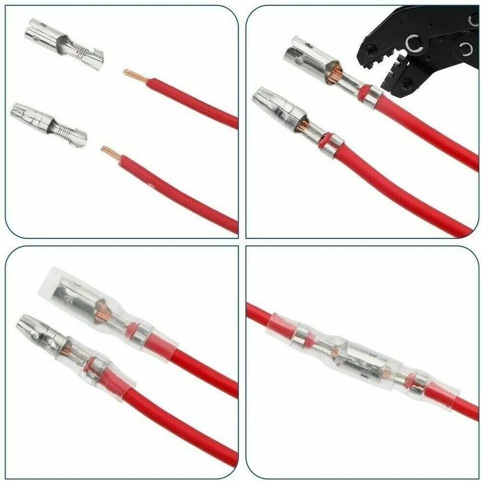 400 Motorcycle 3.9mm Brass Bullet Terminal Electrical Wire Connector ...