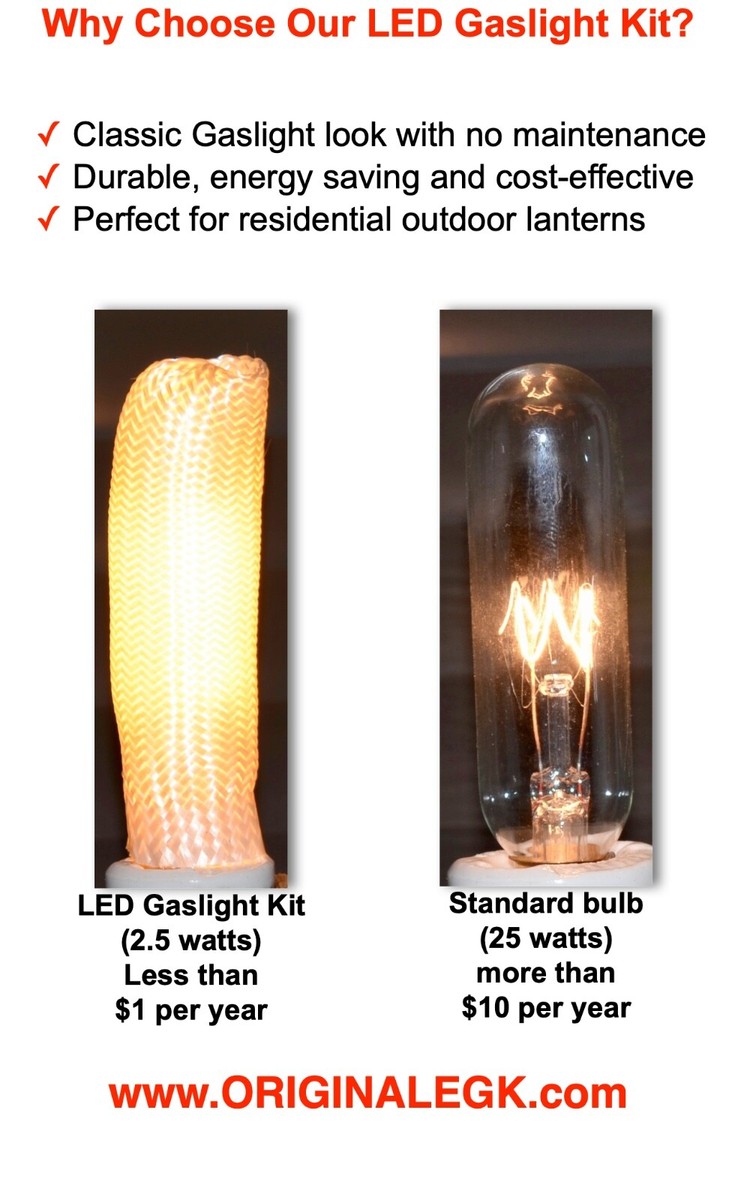 Old Gas Lights Converted To Modern Lights