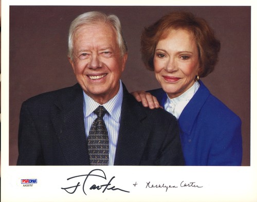 Jimmy Carter President Rosalyn Carter Signed 8x10 Color Photo PSA/DNA ...