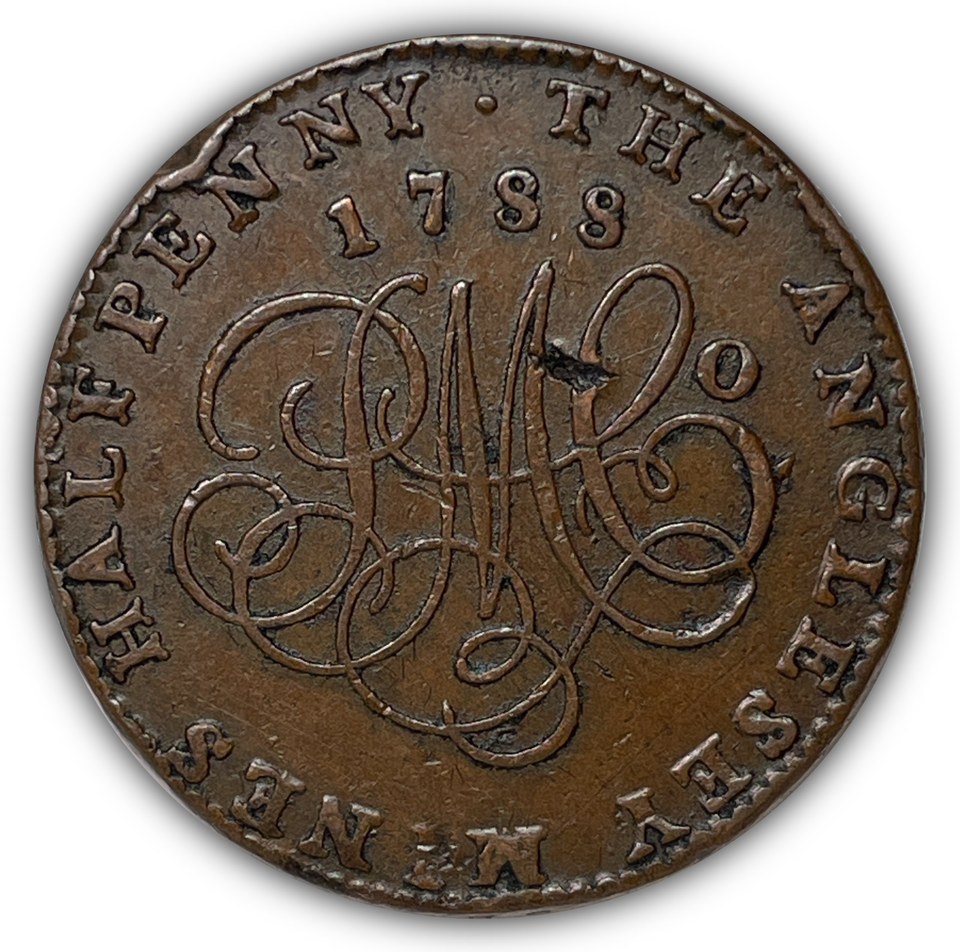 1788 Anglesey Mines Halfpenny Token Wales Very Fine VF Coin #27061 | eBay