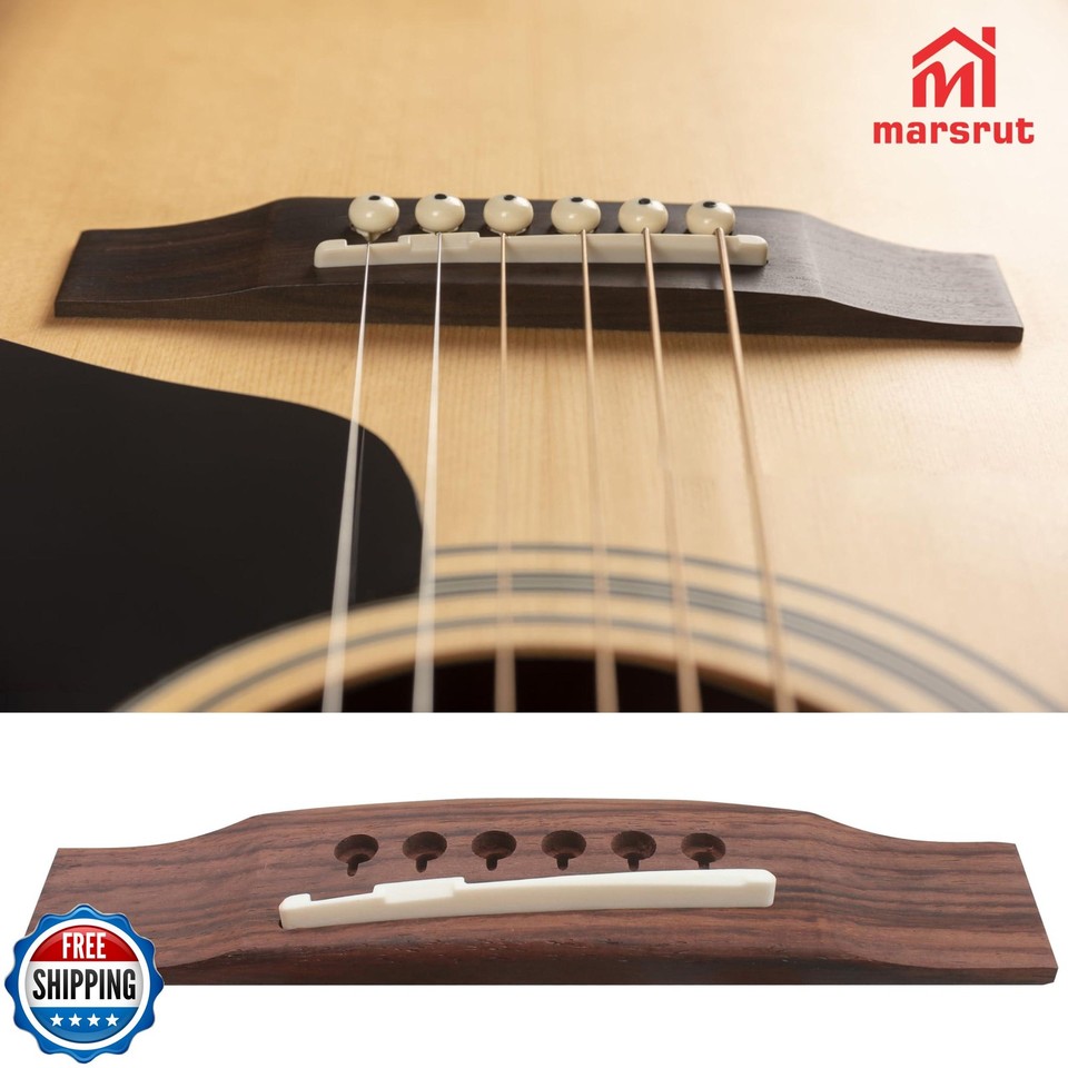 3pcs Right Handed Guitar Bridge, Acoustic Guitar Parts, Bridge, Nut ...