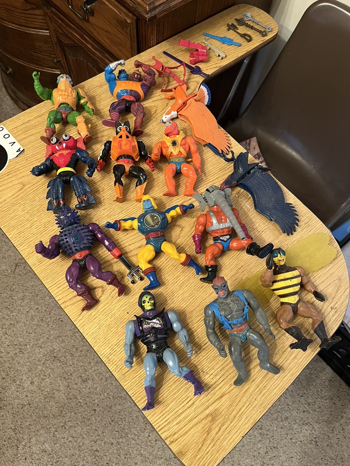 Lot of 13 action figures- Plus Accessories MASTERS OF THE UNIVERSE 1985 ...