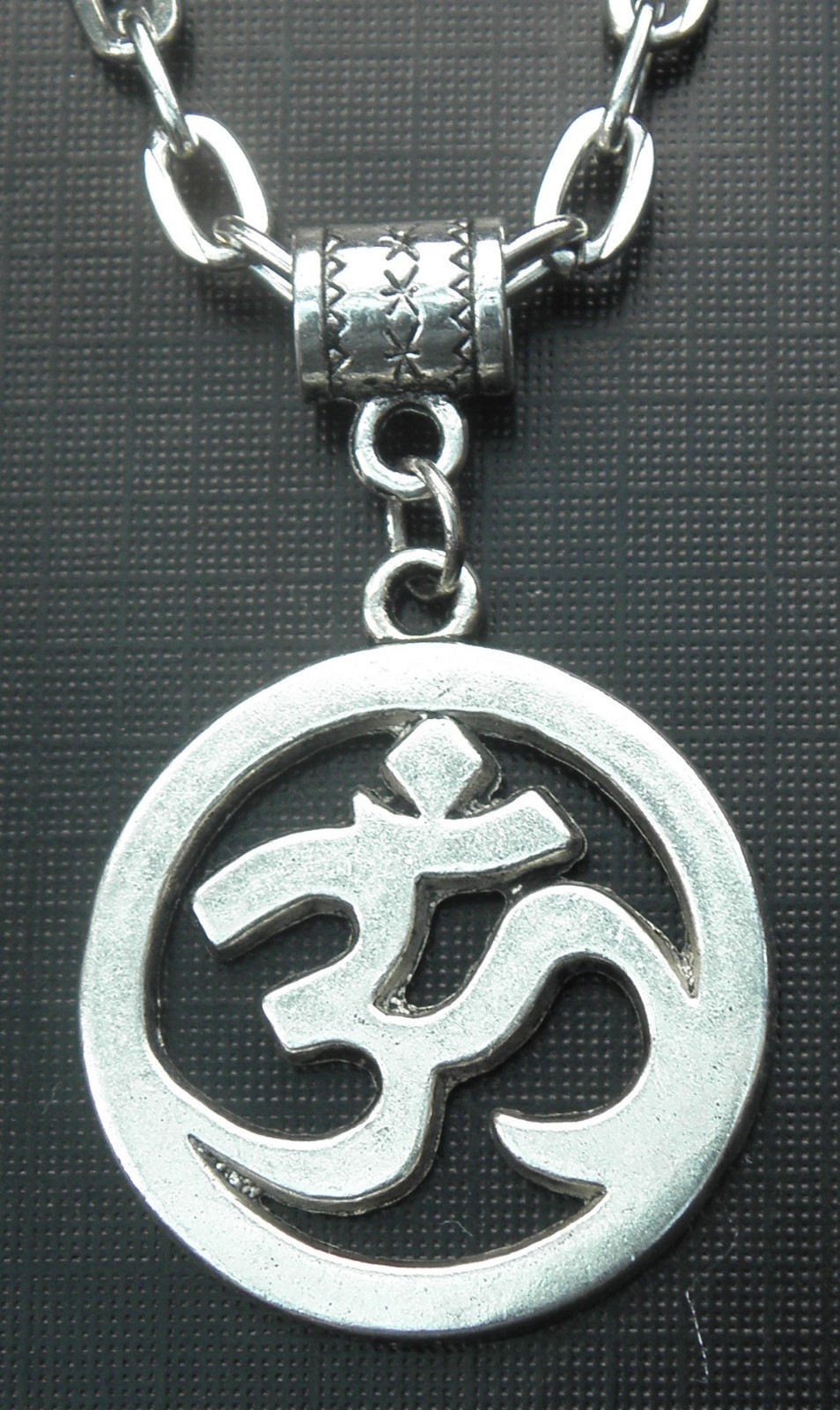 Om Pendant Necklace 20" or 24 Inch Aum Dharma Omkara Omkar Aumkara ...