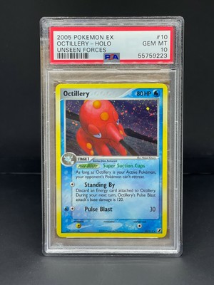 Pokemon Ex Unseen Forces Octillery Holo PSA 10 GEM MT #10 - Graded Card ...