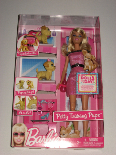 Barbie Potty Training Pups 2009 T9397 New in Box | eBay