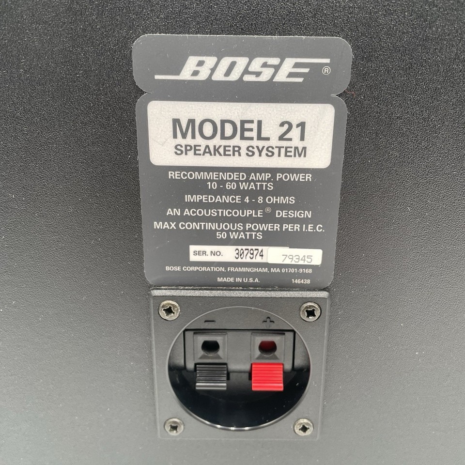 Bose Model 21 Bookshelf Speakers HiFi Stereo Home Audio Left Right ...