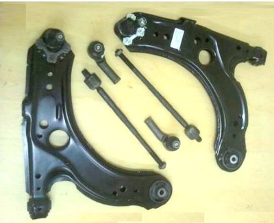 SKODA OCTAVIA MK1 (98-04) WISHBONE ARMS + OUTER + INNER RACK TRACK ROD ...