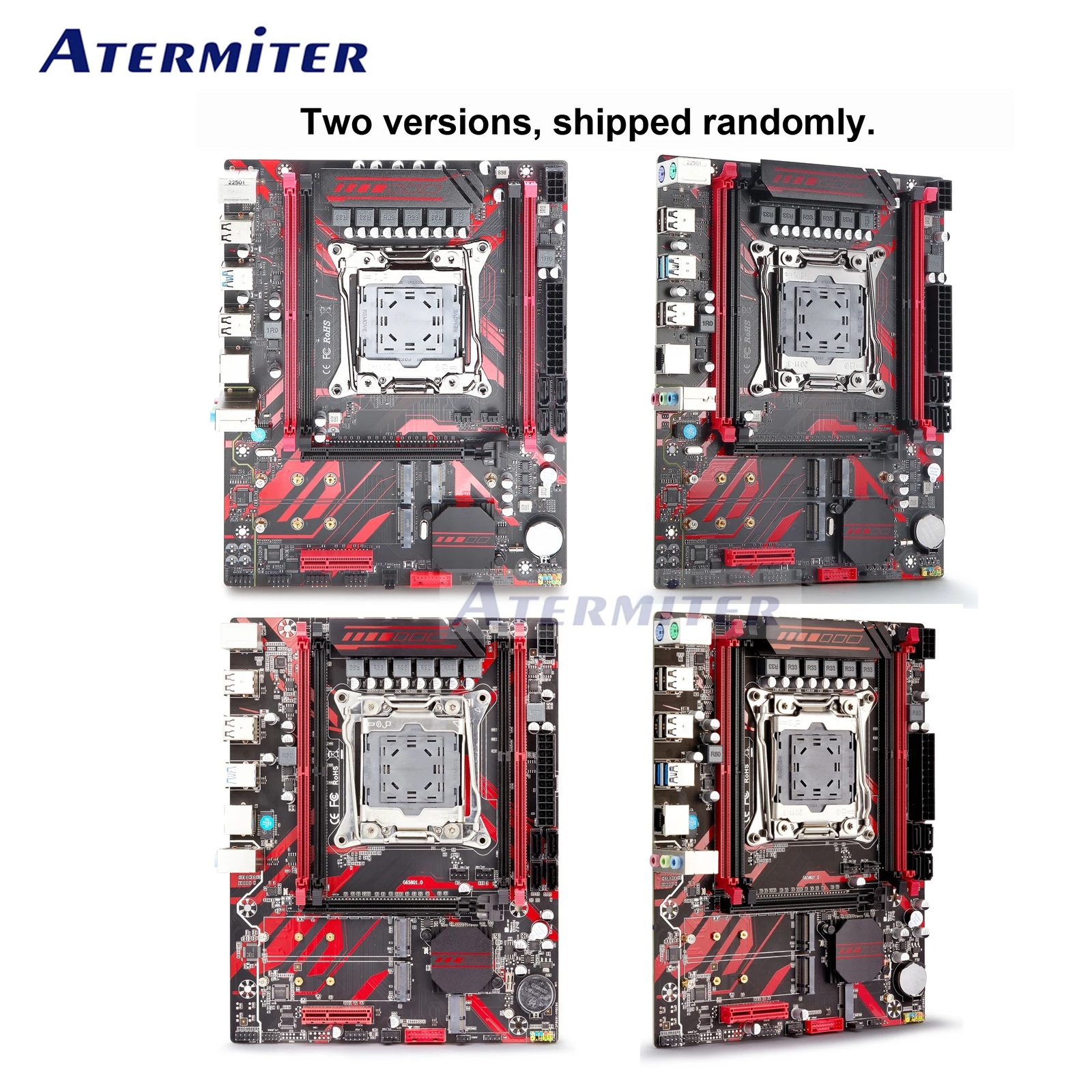 Atermiter X99 D4 Motherboard Slot LGA2011-3 USB3.0 NVME M.2 SSD Support ...