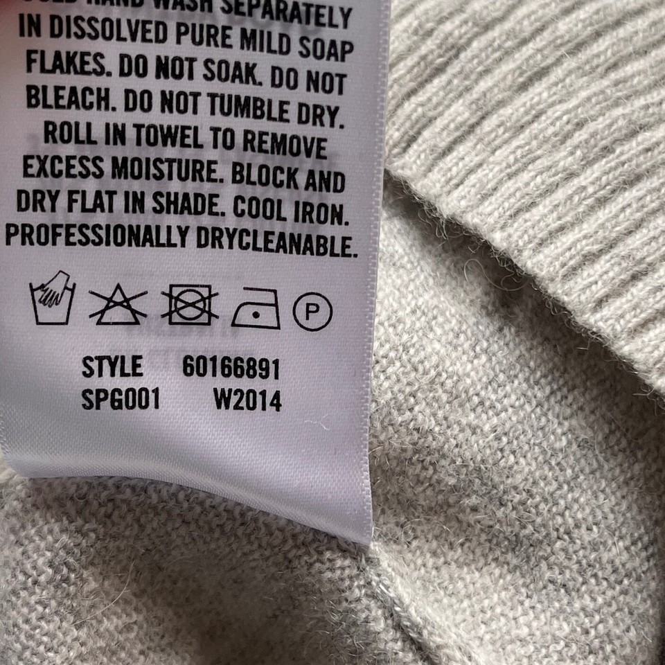 Country Road Jumper Size XS (Fit S ) Grey Bobble Wool Angora Cashmere ...