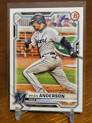 2021 Bowman #12 Brian Anderson - Miami Marlins | eBay
