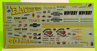 Decal Sheet Racers Wedge 1972 Chevy Pickup Truck 1/25 Hooker Headers ...