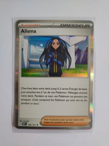 Carte Pokémon - Alisma Holographique 188/197 - Flammes obsidiennes EV03 ...