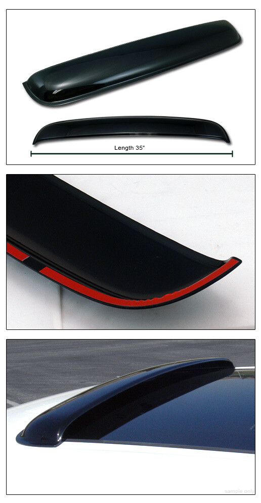 35" Tint Sun/Moon Roof Window Sunroof Moonroof Visor Guard Deflector ...