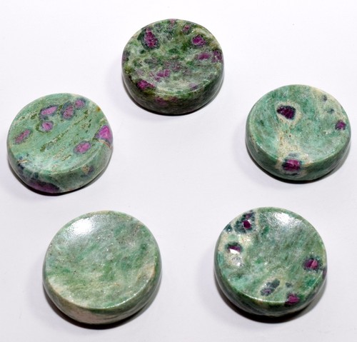 36mm Green Ruby Fuchsite w/ Kyanite Stand Polished Crystal Stone ...