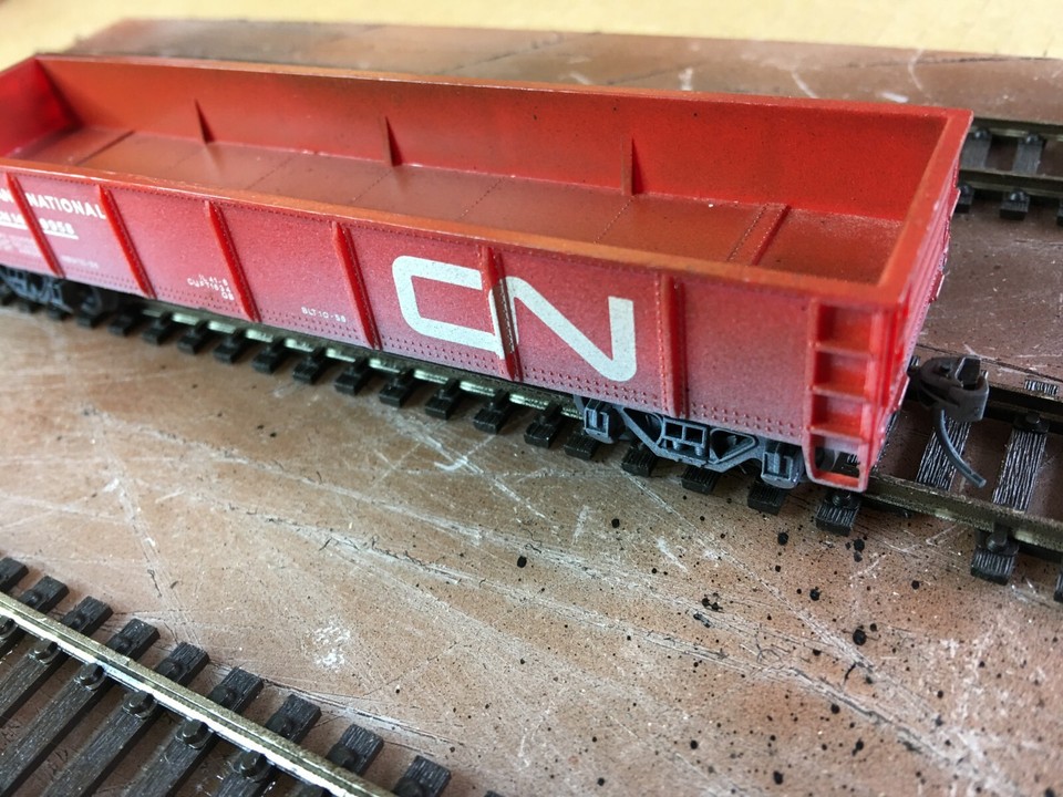 Weathered Canadian National Open Gondola CN 149958 HO Scale Trains | eBay