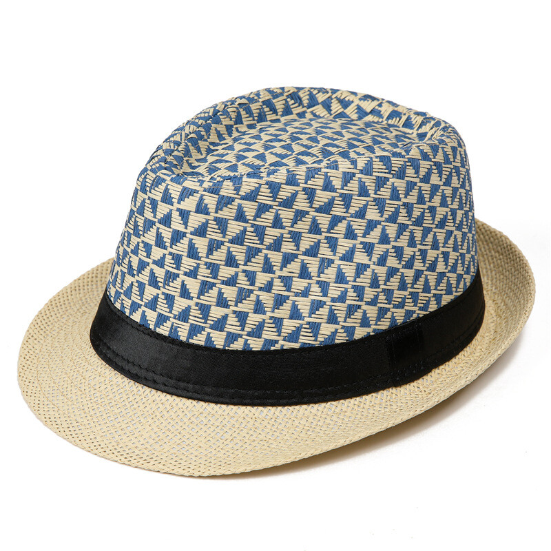 Men's Summer Fedora Hat Trilby Cuban Sun Cap Panama Short Brim Hat | eBay