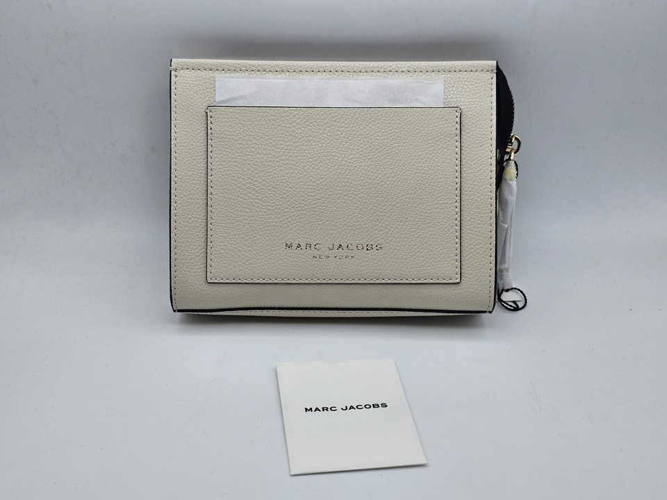 Marc Jacobs Grind Leather Cosmetic Bag Pouch Case New MK024015-B | eBay