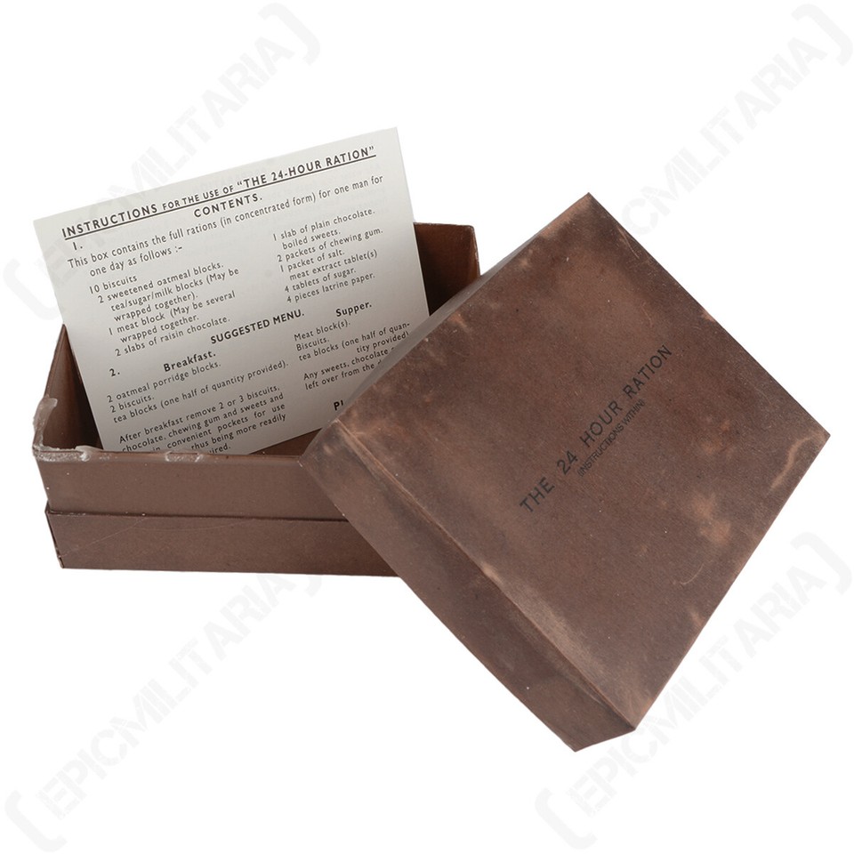 WW2 British 24 Hour Ration Box - Military Army Field Gear Reproductions ...