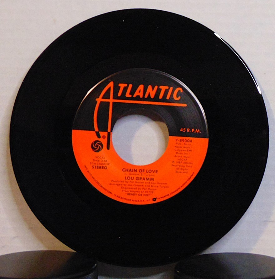Lou Gramm – Midnight Blue - 1987 Atlantic Pop Rock 45 RPM 7" Record ...