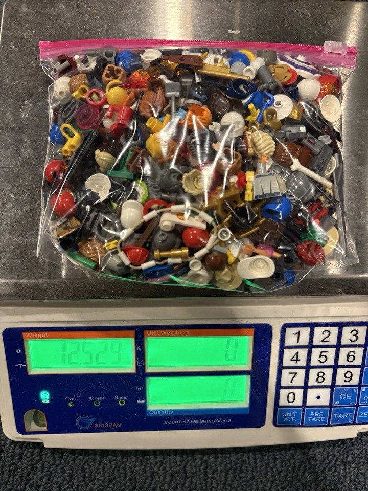 12.5oz LEGO Minifigure Accessories Mix Matched Lot | eBay