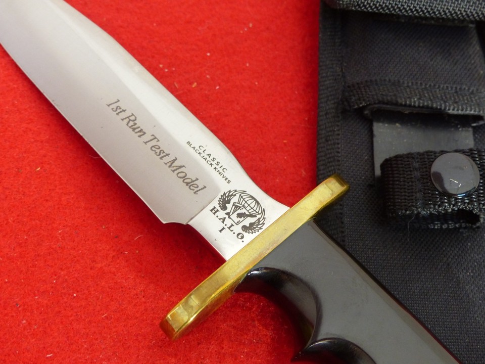 vintage Blackjack USA H.A.L.O-I mint 1st Run Test Model fixed blade ...