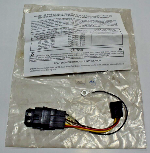 OEM Snapper Tractor 63066 7063066YP Interlock Module Kit | eBay