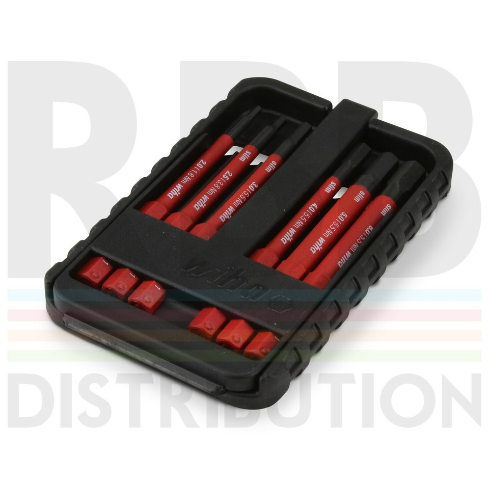 Wiha 43156 SlimBits Hex Screwdriver Set 2mm To 6mm 6pcs 1000v VDE ...