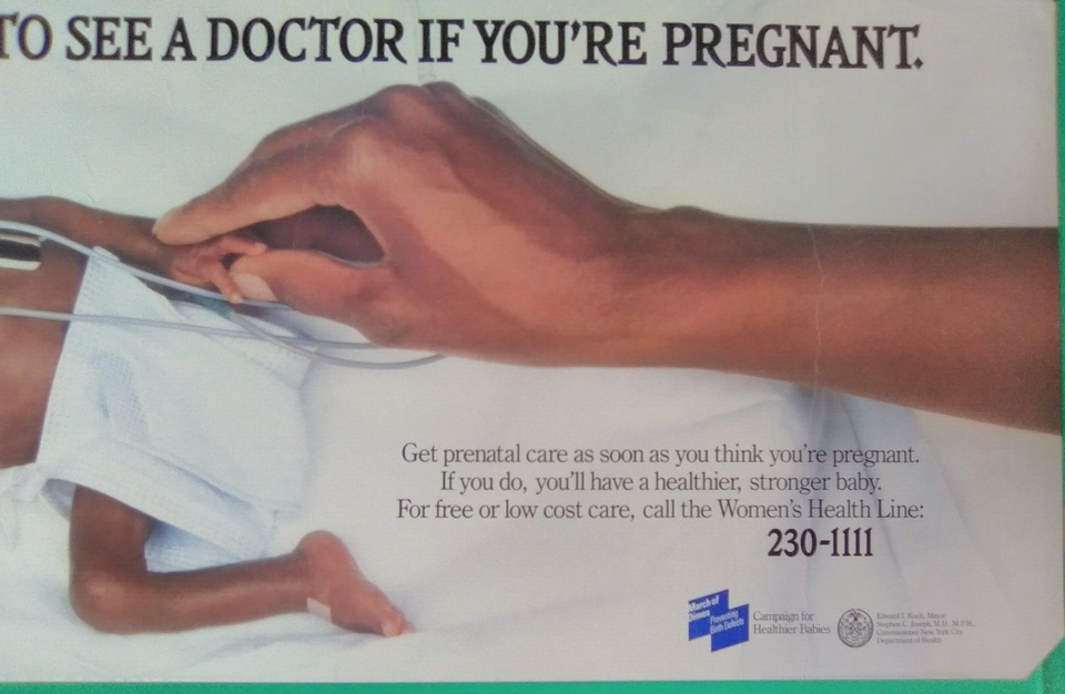 NYC Vintage 1980's Subway Train Art Poster Premature Babies | eBay