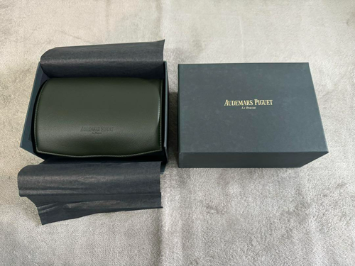 Audemars Piguet AP Watch Duo Case Travel Pouch Storage Green Leather in ...