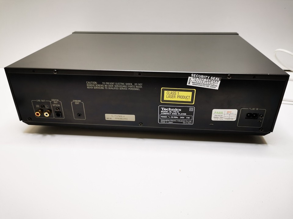 TECHNICS SL-PS70 Stereo CD Player with remote Control * Serviced Fully ...