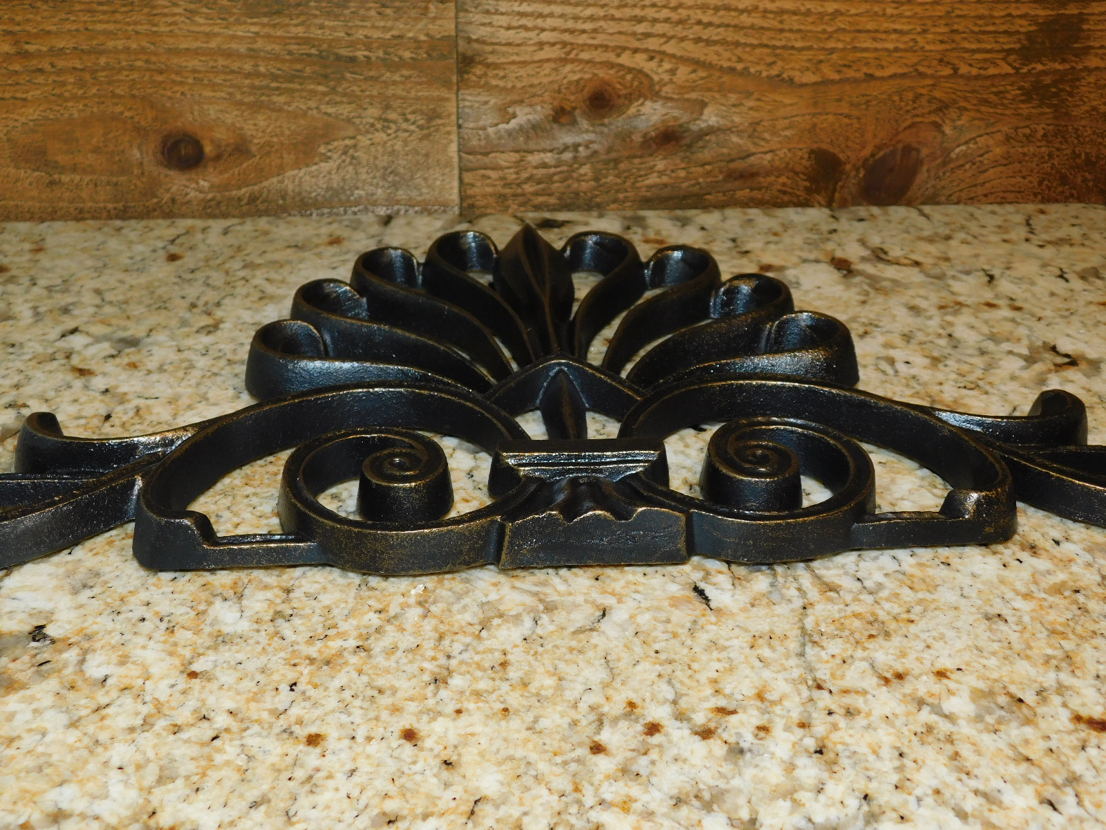 Shell Shaped Metal Topper Pediment, Wall Decor, Cabinet Door Topper ...