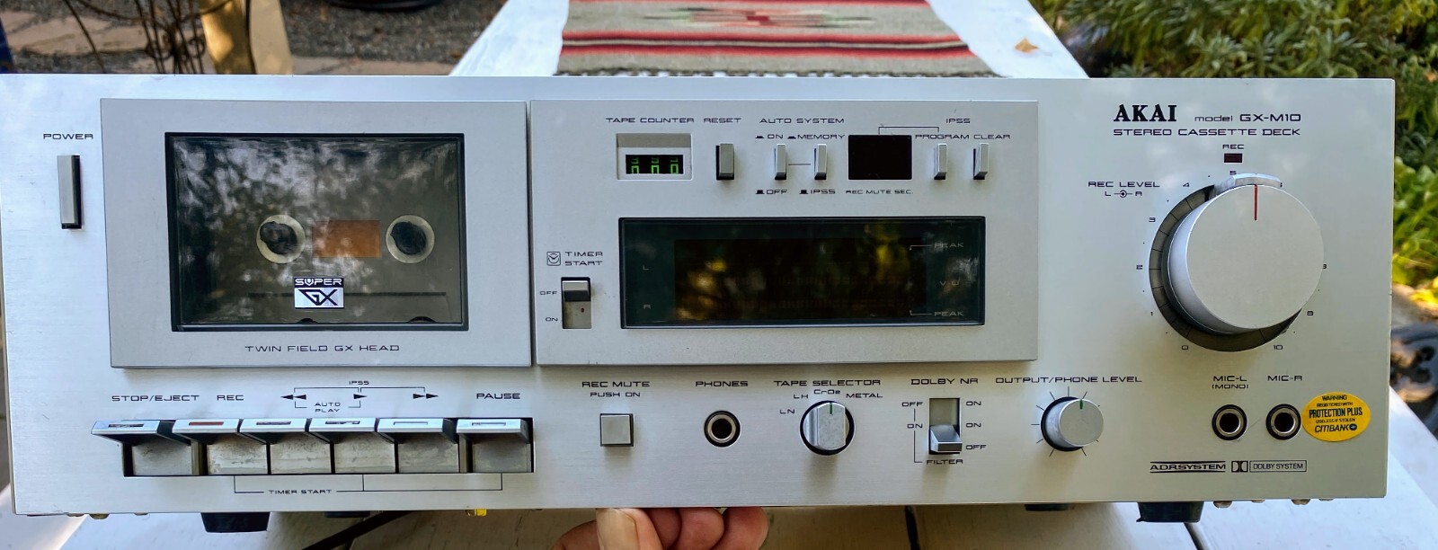 Vintage AKAI Stereo Cassette Deck GX-M10 Woodgrain Japan | eBay