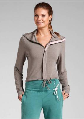 BPC Damen Shirtjacke Chaqueta Sudadera Camiseta Gris Topo Talla 44/46 ...
