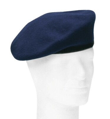 Bundeswehr German Navy Commando Beret Blue Wool Flat Hat Large | eBay
