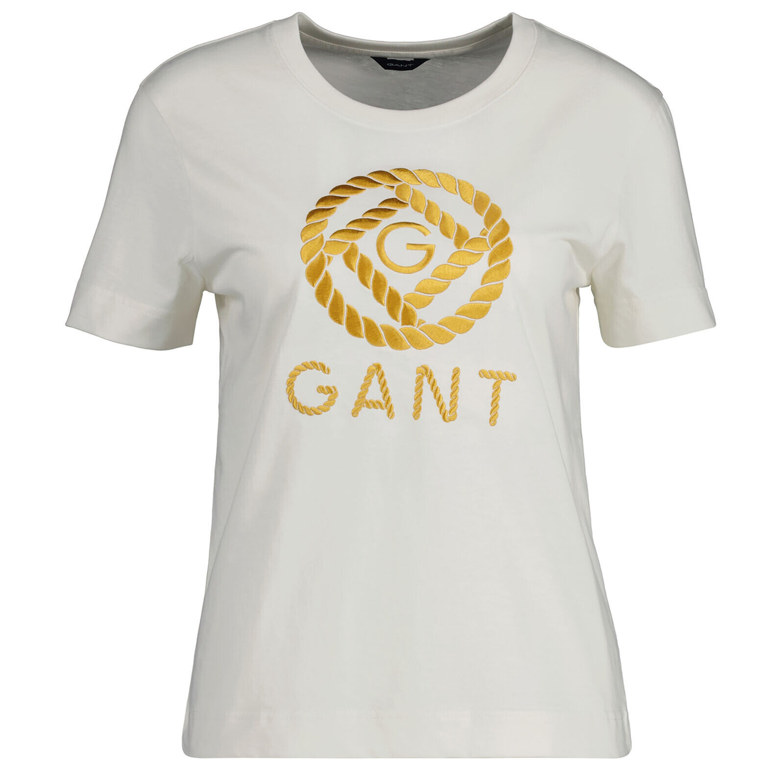 GANT Ladies - Rope Icon T-Shirt,Crew Neck, Logo Embroidery, Cotton | eBay